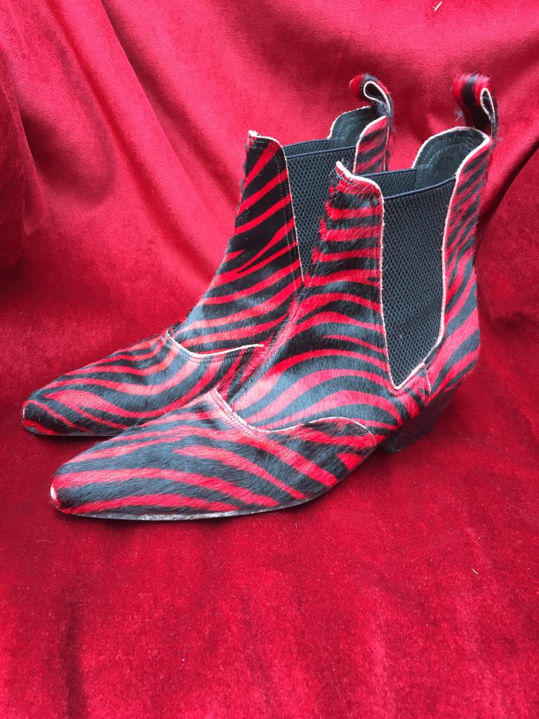 Mens Animal print Winkle Pickers For Hire. 1950’s 1960’s Shoes & Boots