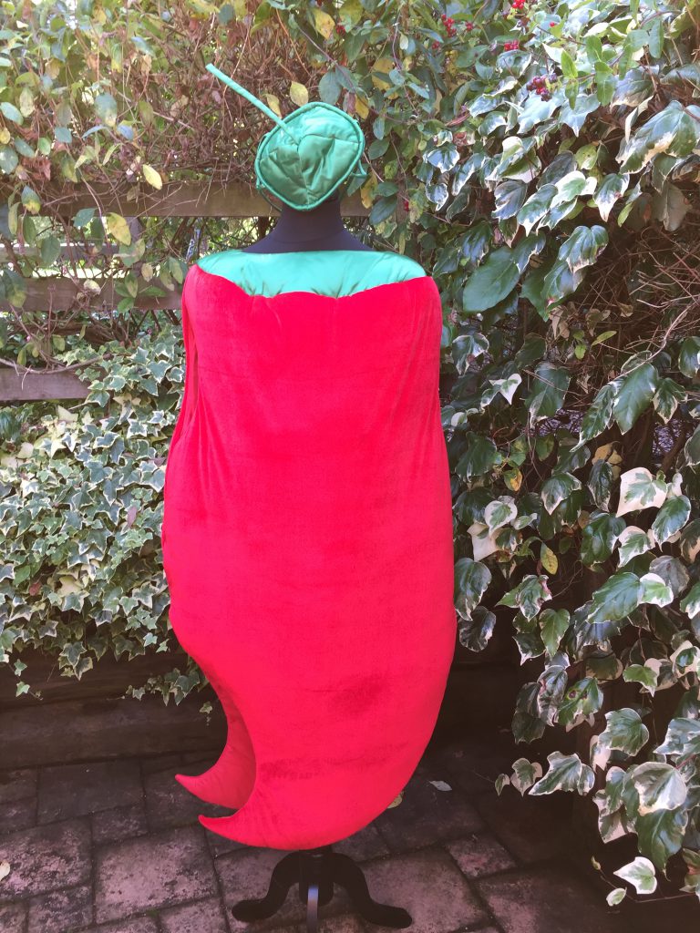 Unisex Superior Quality Chilli Pepper Costume To Hire. Mexican Costumes
