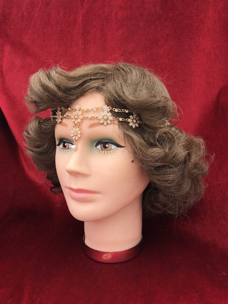 Ladies Brown 1920’s Soft Wave Wig For Hire. 1930’s & Great Gatsby Wigs
