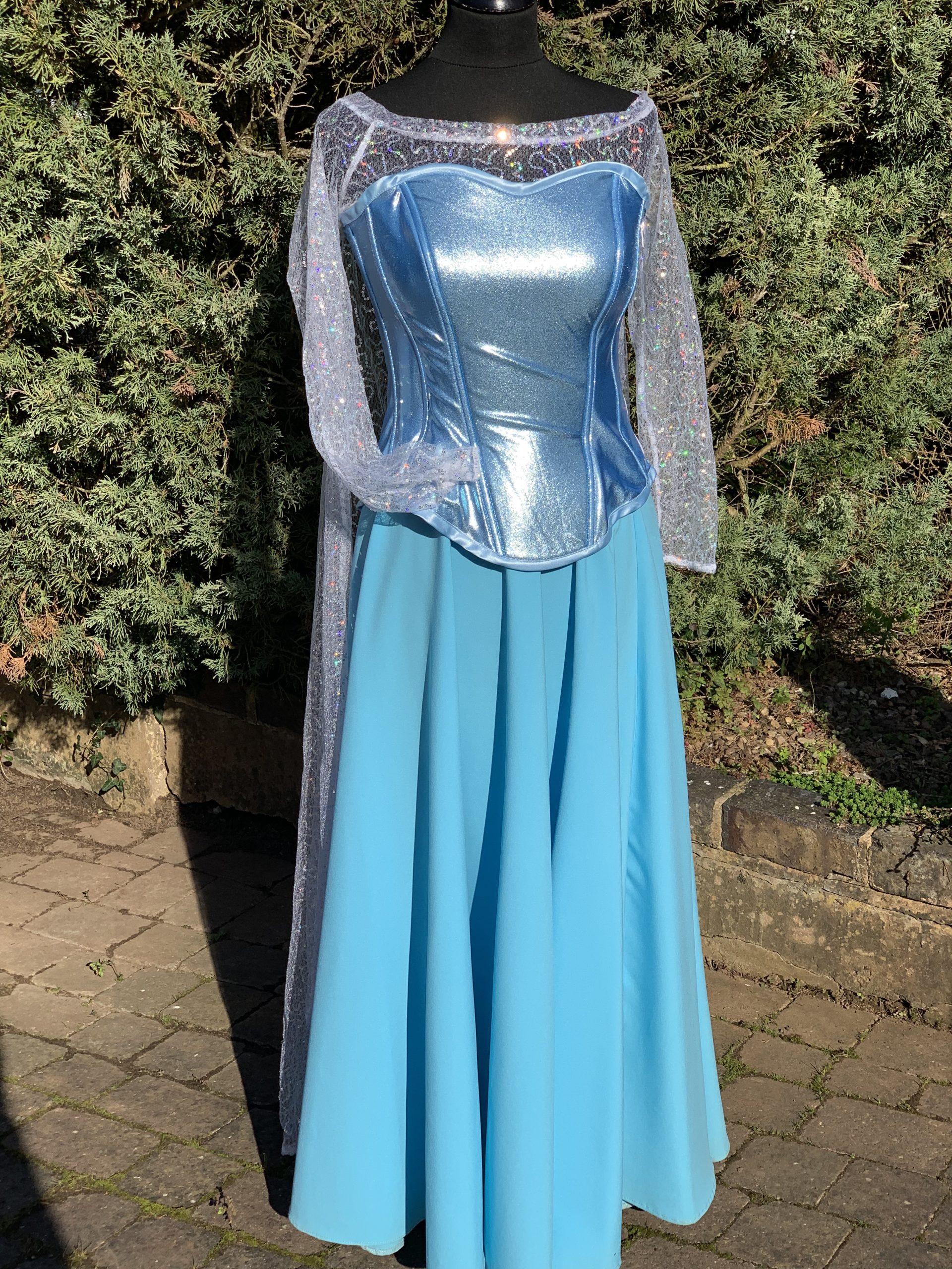 Masquerade Ladies Blue Ice Princess Costume For Hire. Disney Theme ...