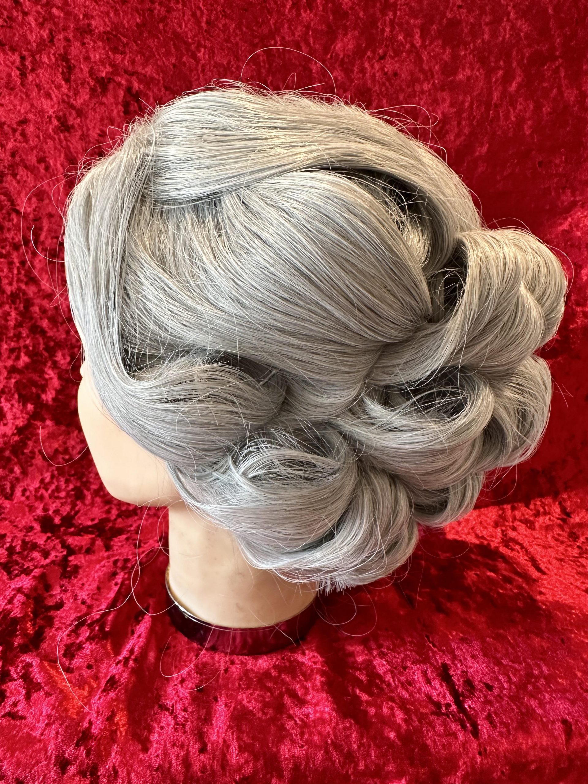 Masquerade Ladies Grey Rolled Set Edwardian Wig - Masquerade